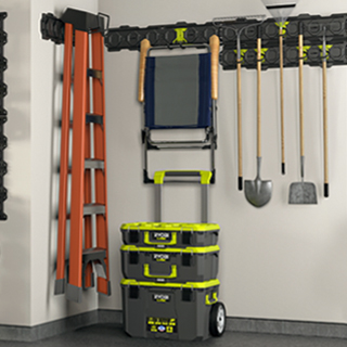 RYOBI STM201 LINK Rolling Tool Box With STM102 LINK Medium Tool Box And ...